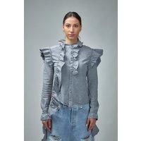 VETEMENTS Deconstructed Jersey Blouse