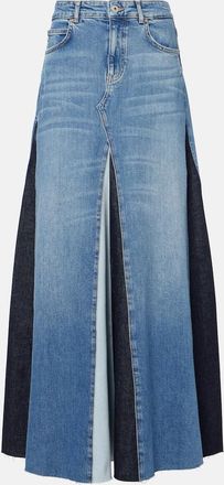 AG - Adriano Goldschmied High-Rise-Maxirock aus Denim