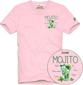 MC2 Saint Barth Homme, Tops, Rose, Taille: 4XL T-shirt Portofino