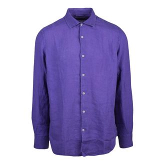 MC2 Saint Barth Homme, Chemises, Violet, Taille: L Chemise Pamplona