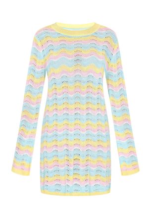 Izia Kleid Frauen gelb mehrfarbig