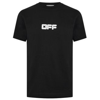 Off-white Off White - T-Shirt f&uuml;r Herren, Baumwolle, Schmal (Schwarz)