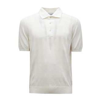 Lardini I5940 Strickshirt - - Tops - Herren - Wei&szlig; - M