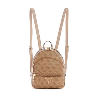 Guess Damen Manhattan Rucksack, Latte-Logo, One Size