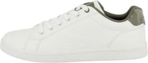 Kaporal Homme Darly Chaussures DETENTE Tennis, Blanc, Kaki, Camouflage, 45 EU