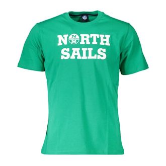 North Sails Homme, Tops, Vert, Taille: XL T-shirt Imprimé Charme Émeraude à Manches Courtes