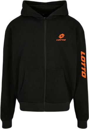 Lotto Herren Sweatshirt Kapuzenpullover, Schwarz, M Kurz