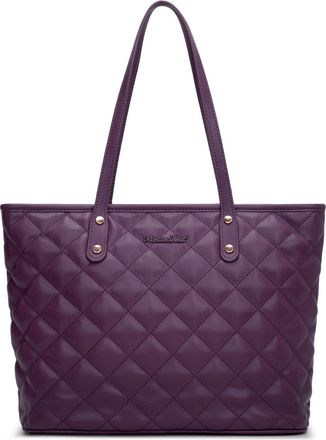 Montana West Gesteppte Handtasche f&uuml;r Damen, Tragetasche, Umh&auml;ngetasche, gro&szlig;, modisch, Hobo-Geldb&ouml;rse, Gesteppter stumpfer Lavendel, Large