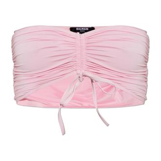 Balmain Beach Top - - Swimwear - Damen - Rosa - L/XL