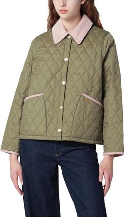 Barbour Femme, Vestes, Vert, Taille: 38 FR Veste matelass&eacute;e courte Liddesdale
