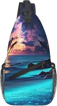 Generic Sac &agrave; dos &agrave; bandouli&egrave;re en tapisserie &eacute;toil&eacute;e pour homme, sac &agrave; dos de randonn&eacute;e, sac &agrave; dos de voyage