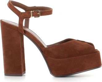 Sergio Levantesi Femme, Chaussures, Brun, Taille: 38 EU Vera6Africa Sandale &agrave; Talon Haut