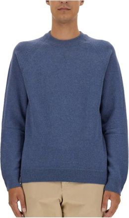 Paul Smith Pull col rond en maille - Homme - Pulls - Bleu - Taille: XL