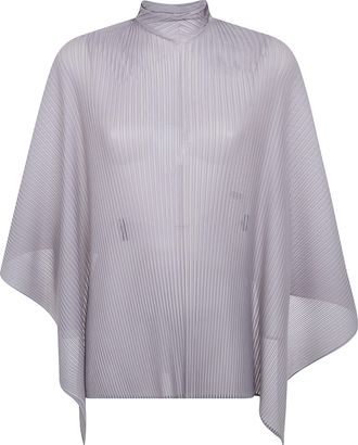 Issey Miyake Sheer Scarf Pleats Shirt