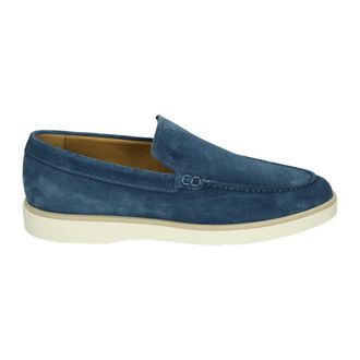 Giorgio Blaue Wildleder Slip-On Schuhe - - Shoes - Herren - Blau - 42 EU