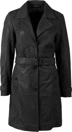 Mauritius Trenchcoat MWLeoniz aus Echtleder, mit Tailleng&uuml;rtel