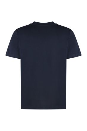 A.P.C. Mens Cotton T-Shirt Standard Grand Vpc Dark Navy-Ecru T-Shirts Navy/ecru And Polos