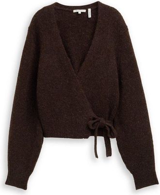 Tom Tailor Strickpullover knit hairy wrap cardigan