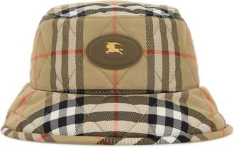 Burberry Femme, Accessoires, Beige, Taille: XS Quilted Horseshoe Bucket Hat