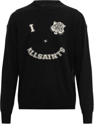 AllSaints Grinner Pullover - - Knitwear - Herren - Schwarzk - 2XL