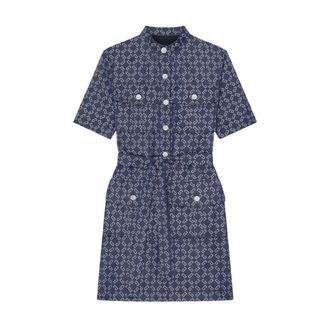 Givenchy Logo Jeans Mini Kleid - - Dresses - Damen - Blau - XS