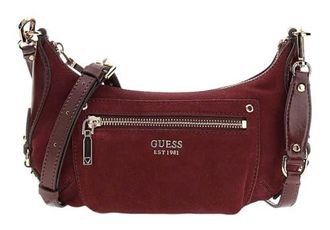 Guess Cuir sac &agrave; &eacute;paule bandouli&egrave;re Marsha Mini Crossbody Bag Burgundy rouge fonc&eacute;
