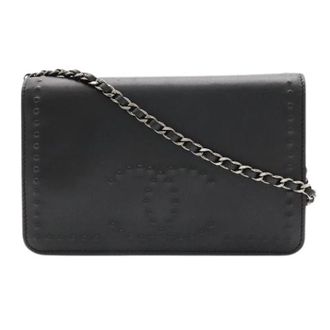 Chanel Pre-owned Coco Mark Chain Wallet Umh&auml;ngetasche - - Pre-owned - Damen - Schwarzk - ONE SIZE