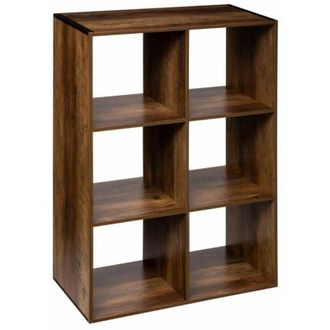 PEGANE Pegane - tag&egrave;re en bois coloris marron fonc&eacute; - longueur 67 x Profondeur 32 x Hauteur 100 cm