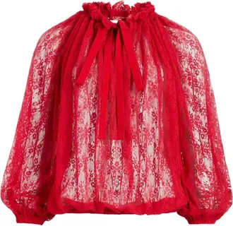 Patou Oberteil mit Kordelzug - Rot