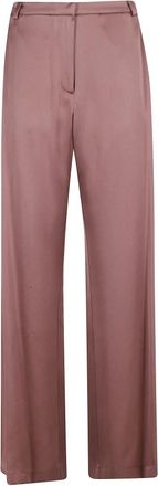 Alysi Femme, Pantalons, Rose, Taille: 36 FR Pant Liquid Satin Svasato
