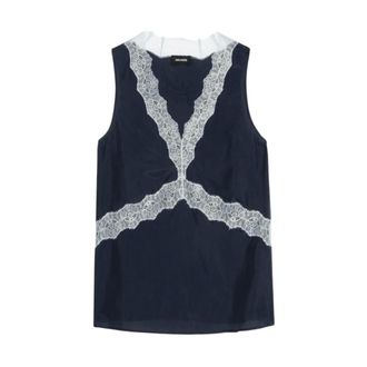 Zadig&Voltaire Femme, Tops, Bleu, Taille: 38 FR Top Lencero Tasao