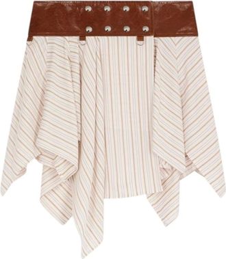 Iro Iro, Femme, Jupes, Beige, Taille: 36 FR Utenia Striped Dress