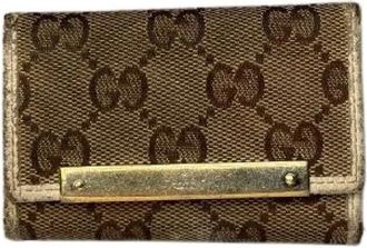 Gucci Porte-cartes / Porte-cl&eacute;s vintage Pre-owned - Femme - Pre-owned - Beige - Taille: ONE Size
