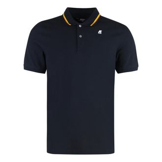 K-Way Jud Baumwoll-Piqu&eacute;-Poloshirt - - Tops - Herren - Blau - M