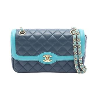 Chanel Sac bandouli&egrave;re Pre-owned en cuir Matelass&eacute; - Femme - Pre-owned - Bleu - Taille: ONE Size