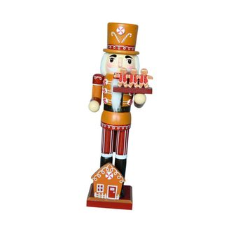Cabilock Holz Nussknacker Figuren Lebkuchen Chef Nussknacker Weihnachten Ornament