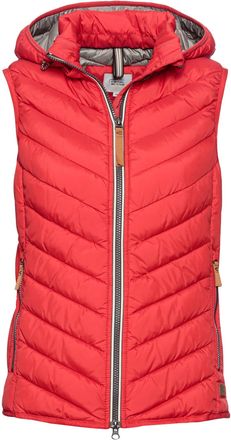 Camel Active Damen Steppweste aus recyceltem Polyester Rot, womenswear-38