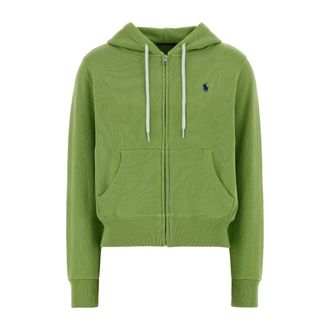 Polo Ralph Lauren Femme, Sweatshirts et sweats &agrave; capuche, Vert, Taille: 36 FR Cotton Blend SweaT-shirt