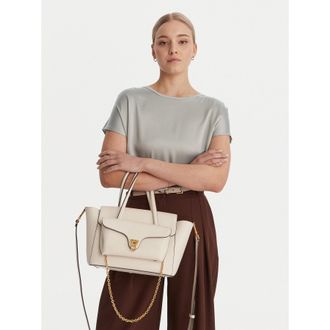 Coccinelle Handtasche Coccinelle T8A Coccinelledouble Beat E1 T8A 18 02 01 &Eacute;cru