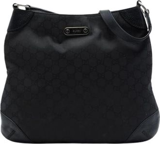 Gucci Sac bandouli&egrave;re vintage Pre-owned en nylon - Femme - Pre-owned - Noir - Taille: ONE Size