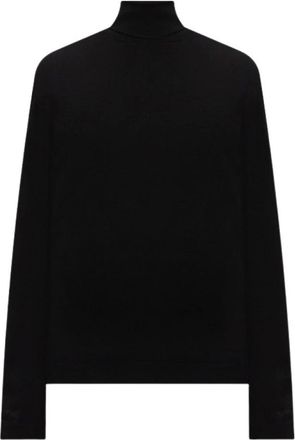 Woolrich COL Roul&eacute; EN Laine Dagneau Gg12 - Homme - Pulls - Noir - Taille: L