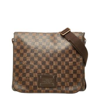 Louis Vuitton Sac bandouli&egrave;re Damier Brooklyn MM Pre-owned - Femme - Pre-owned - Brun - Taille: ONE Size