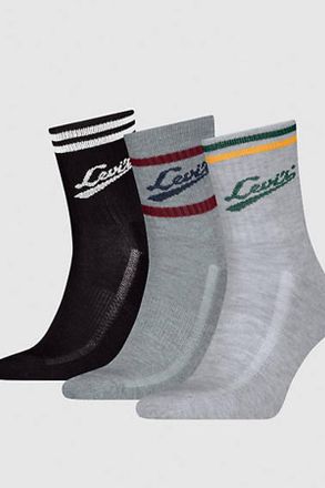Levi's Chaussettes Lot De 3 - Homme - Multicolore / Grey Combo - 35