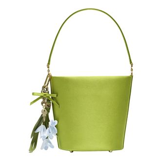 Self Portrait Satin Beuteltasche - - Bags - Damen - Gr&uuml;n - ONE SIZE