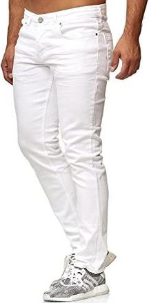 Tazzio 16533 Jean Coupe Slim pour Homme Style Stretch Denim - 16533 - Blanc - 29 W /30 L