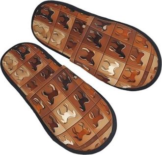 Generic Pantoufle Impression De Brown Horse Slippers Antid&eacute;rapants Maison Chaussures Pour Chambre Int&eacute;rieur Ext&eacute;rieur M