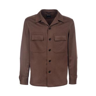 Ermenegildo Zegna Overshirt in Lana - - Shirts - Herren - Braun - 2XL