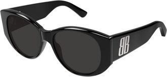 Balenciaga Oval Sonnenbrille - - Accessories - Damen - Schwarzk - 55 MM