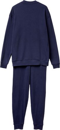 Benetton Herren Pig(Maglia+Pant) 3pcf4p02x Pyjama Set, blau, M