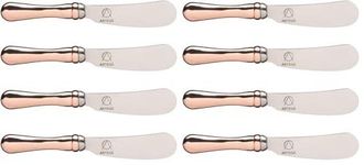 Artesà Buttermesser-Set, Edelstahl-Besteck, 4er-Set Buttermesser, je 12 cm (Packung mit 2)